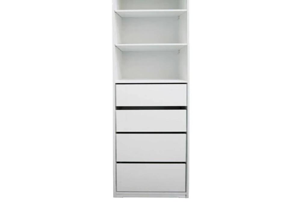 Shelf x 2 + 4 Drawer Robe Insert - Thriftway Furniture